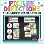 Picture Direction Cards for Classroom Management - Visual Directions ...